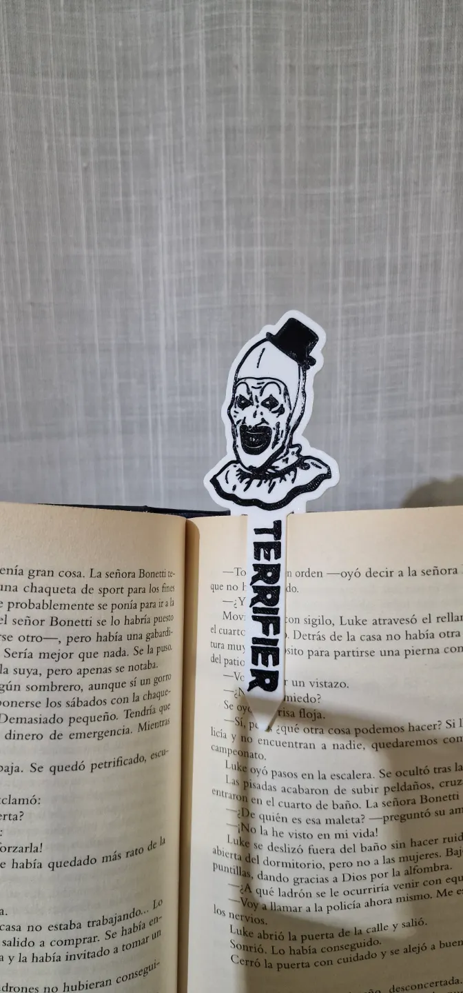 Terrifier bookmark Terrifier Bookmark by darvil66 MakerWorld: Download ...