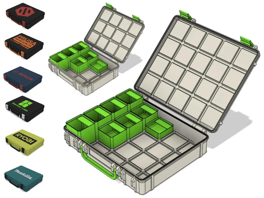 Gridfinity Rugged Case "Light" R3 - 150+ SIZES Remixed by suit1337 ...