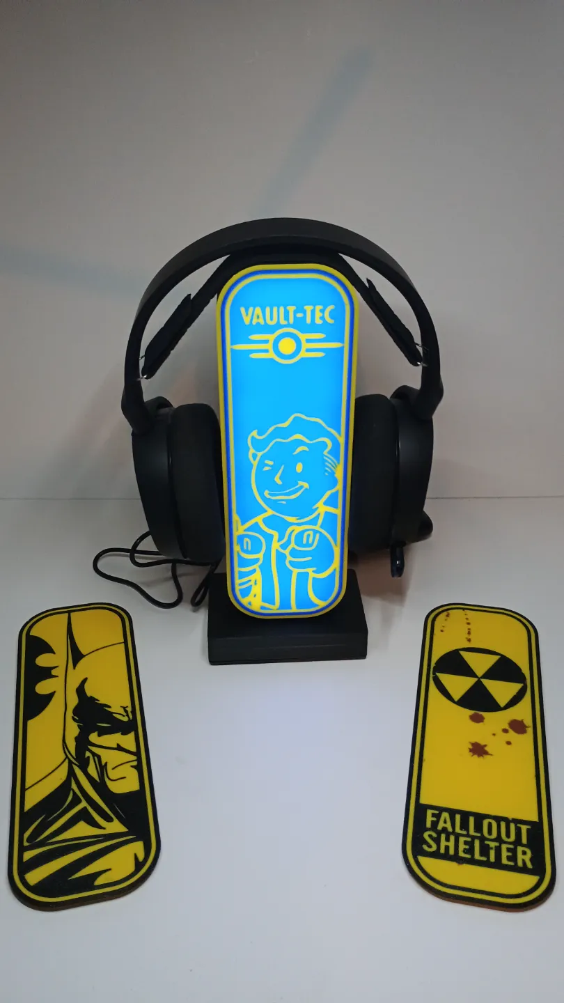 Fallout Vault tec headset lightbox faceplate by 3DealityDesigns24 ...