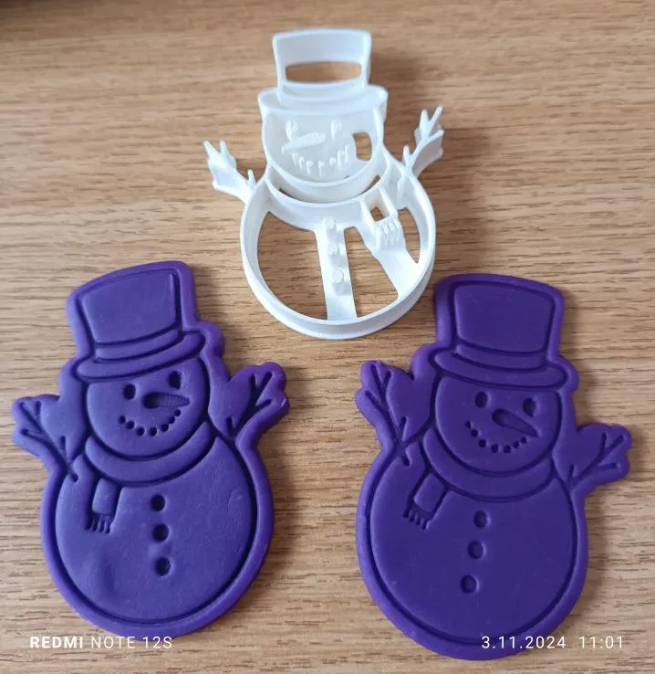 Snowman cookie cutter - Free 3D Print Model - MakerWorld