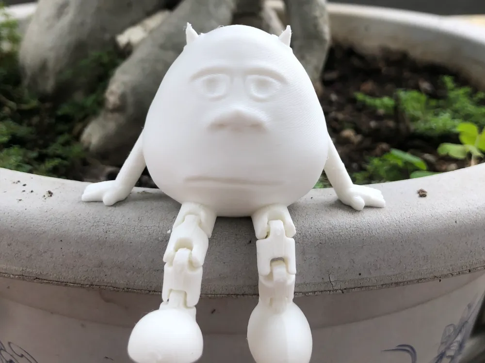 Mike Wazowski meme 2 eyes articulated - Free 3D Print Model - MakerWorld