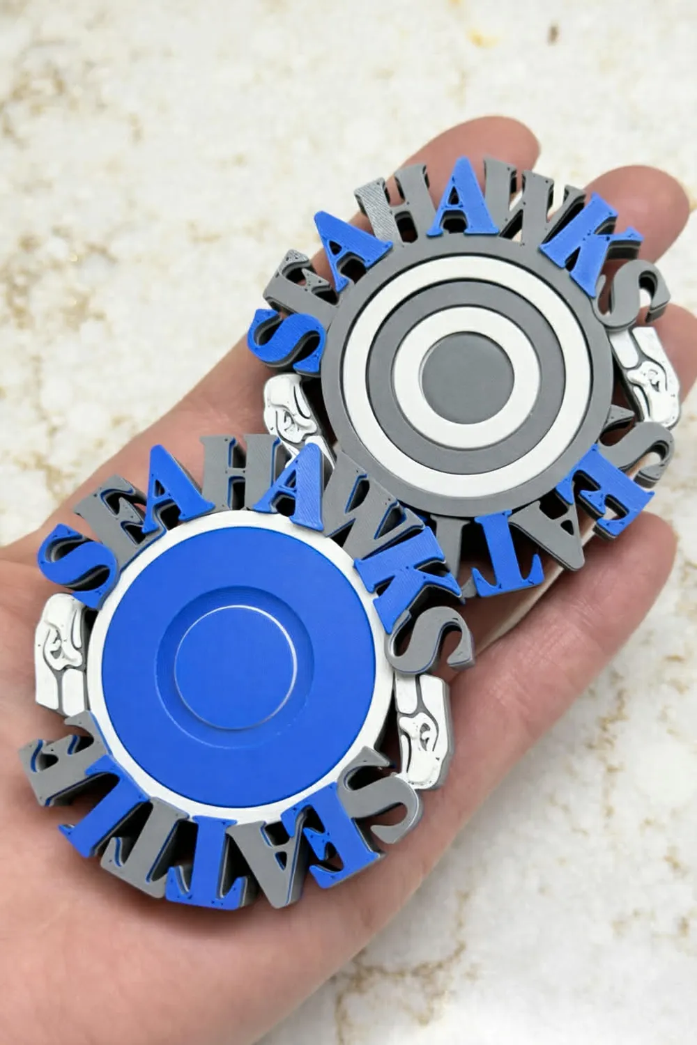 Seattle Seahawks Fidget Spinners Super Bowl - Free 3D Print Model ...