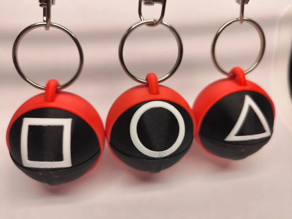 Squid Game Keychain Worker Square by WhiteMonkey - MakerWorld