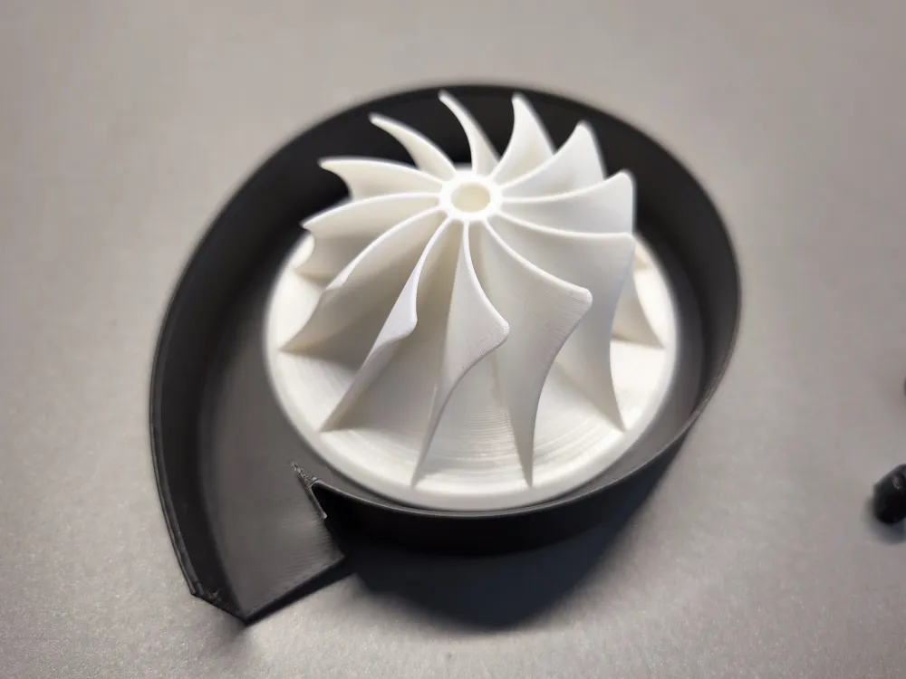 Hand-Crank Turbo Snail–3D Printed Mini Dust Blower by Aleksandr ...