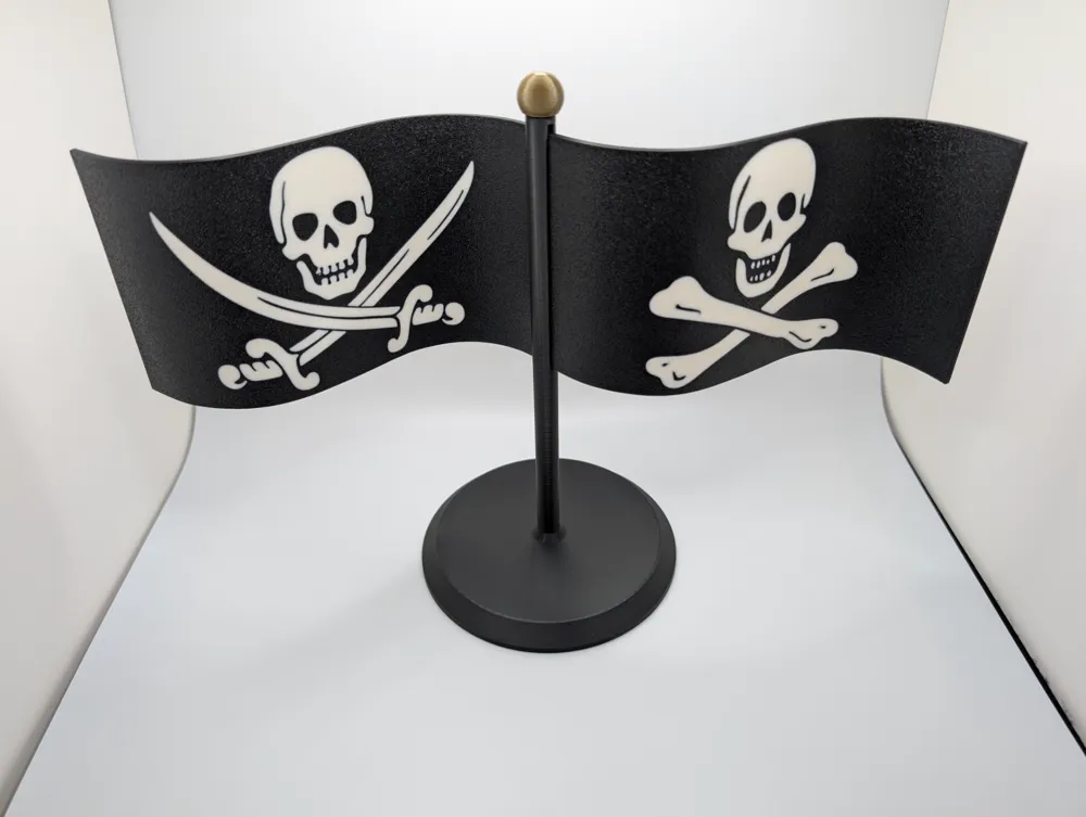 Round Flag Pole - Dual Flags by Sage Prints and DesignMakerWorld ...