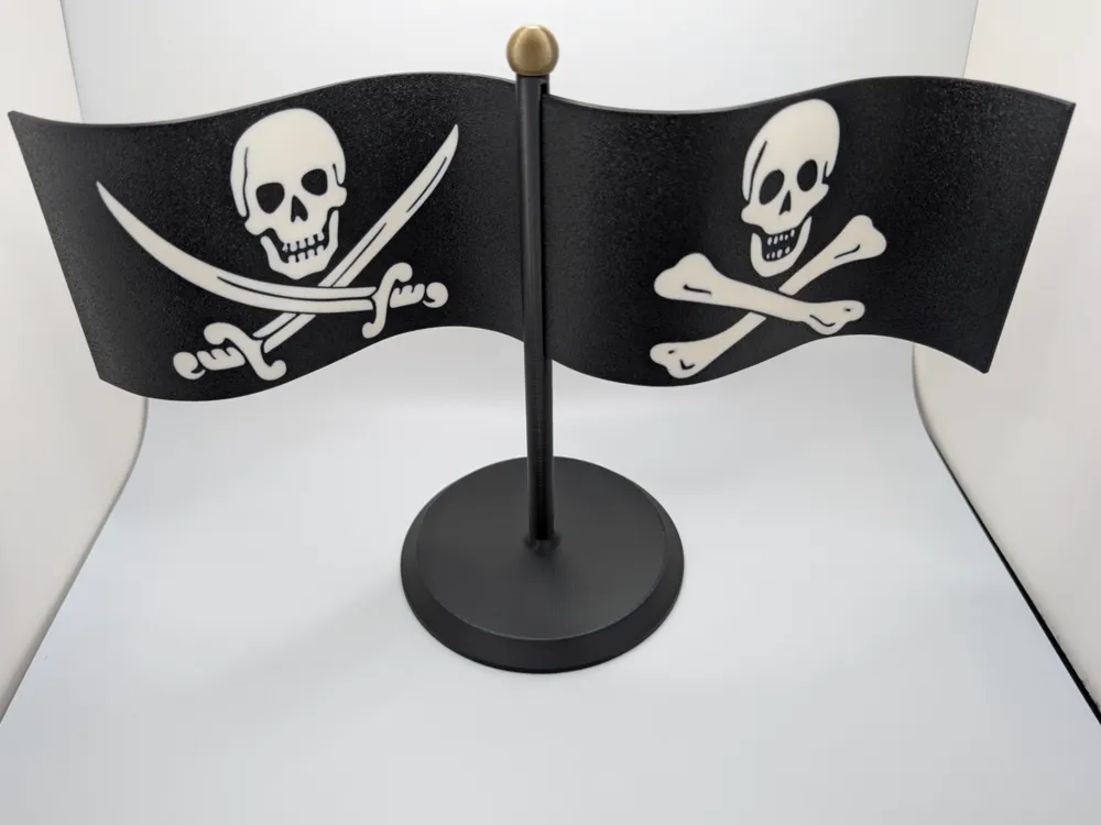 Round Flag Pole - Dual Flags by Sage Prints and DesignMakerWorld ...
