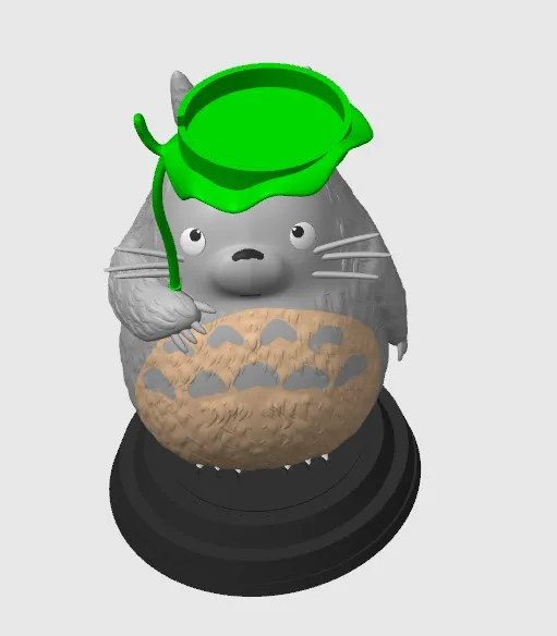 Totoro with leaf mag safe by Grekalipa - MakerWorld