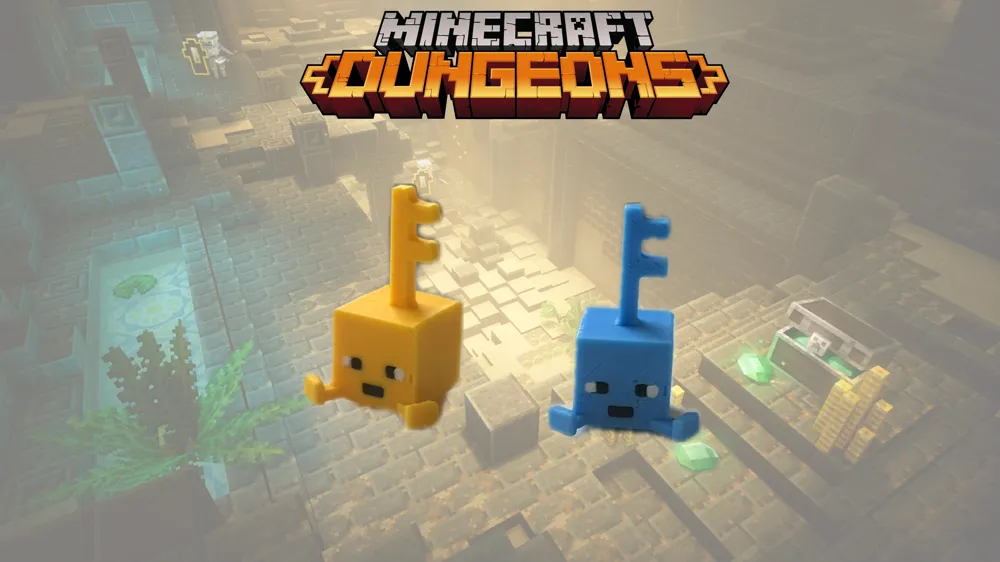 MINECRAFT Dungeons - Key - Building Block - Free 3D Print Model ...