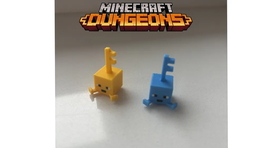 MINECRAFT Dungeons - Key - Building Block - Free 3D Print Model ...