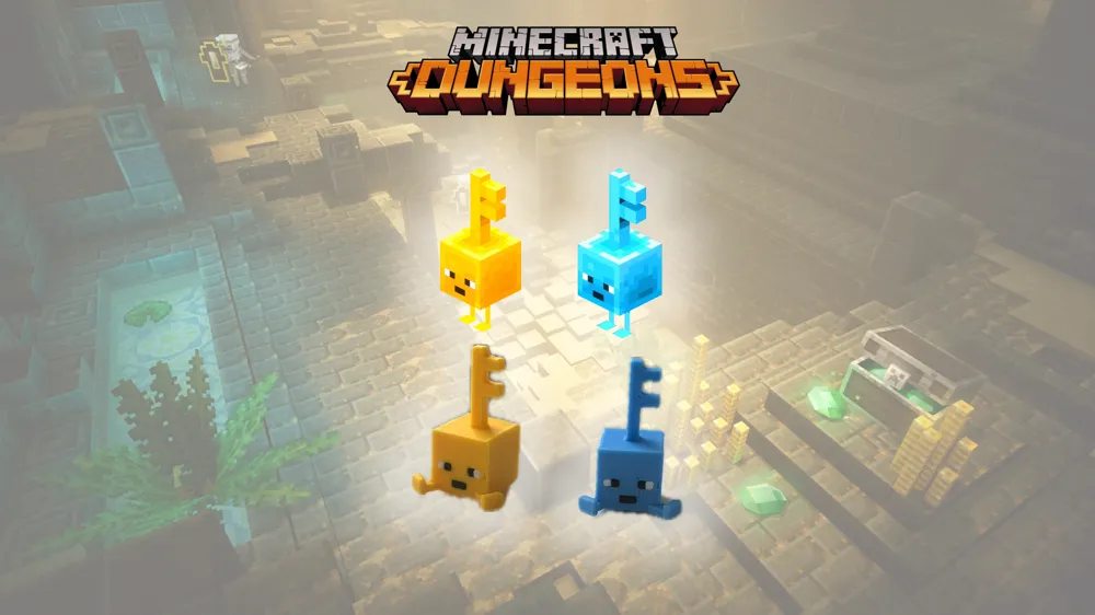 MINECRAFT Dungeons - Key - Building Block - Free 3D Print Model ...