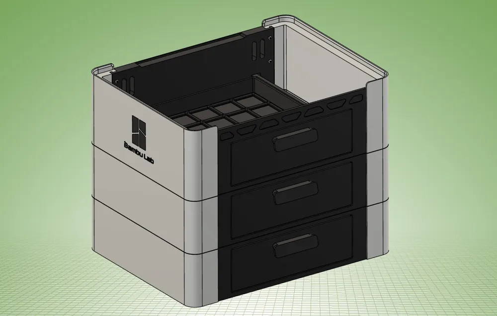 AMS 2 Pro Stackable gridfinity Storage unit - Free 3D Print Model ...