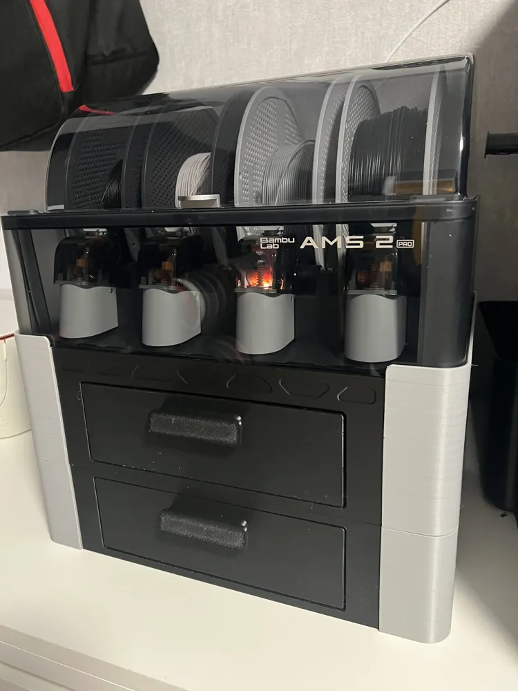 AMS 2 Pro Stackable gridfinity Storage unit - Free 3D Print Model ...