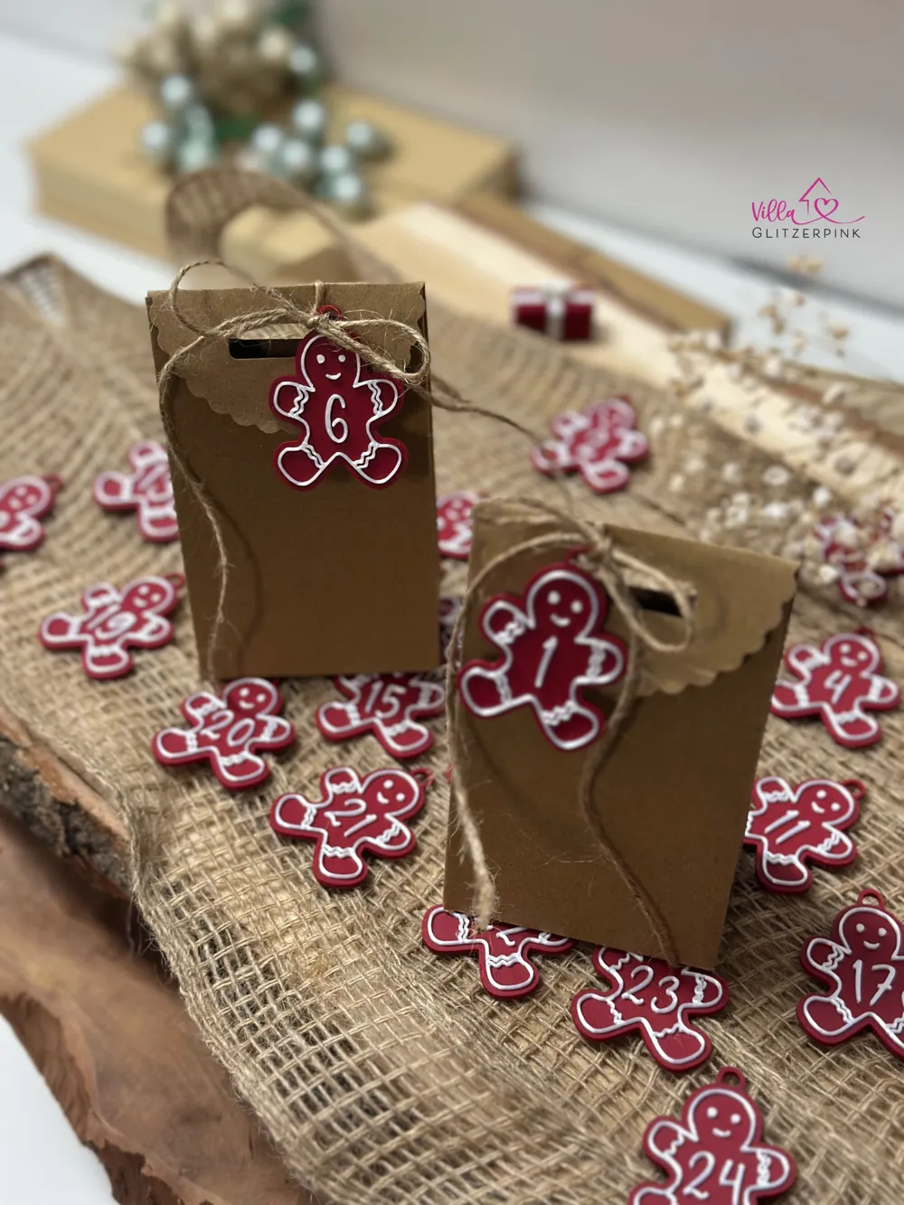 Advent Calendar Numbers Gingerbread Man Pendant - Free 3D Print Model ...