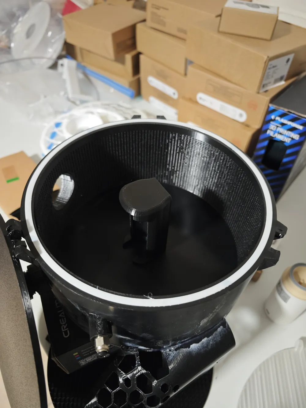 External Spool Holder P1 X1 H2 Closed with Desiccant - Free 3D Print ...