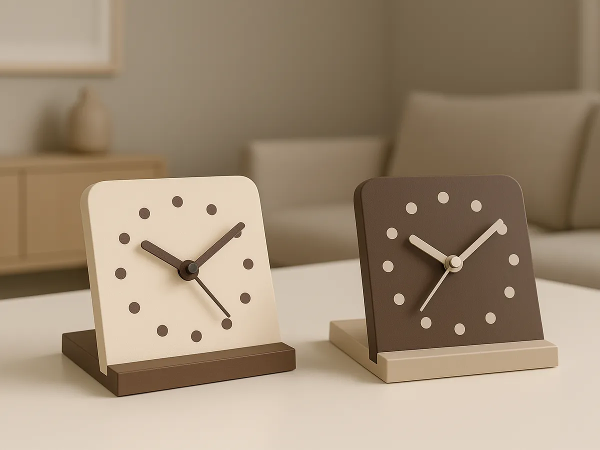 Elegant Desktop Clock - With Second Hand (Q_Craft) - Free 3D Print ...