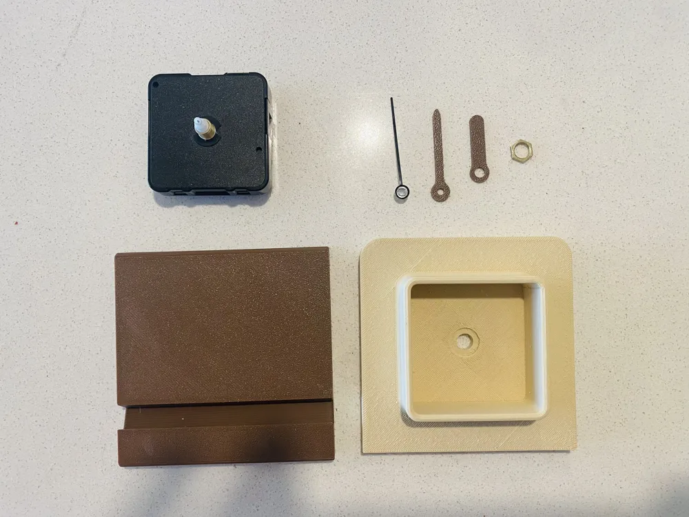 Elegant Desktop Clock - With Second Hand by Q_Craft MakerWorld ...