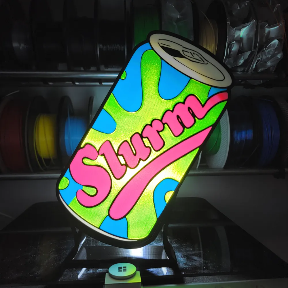 Futurama Slurm Can USB LED Lightbox by joshua.makesMakerWorld: Download ...