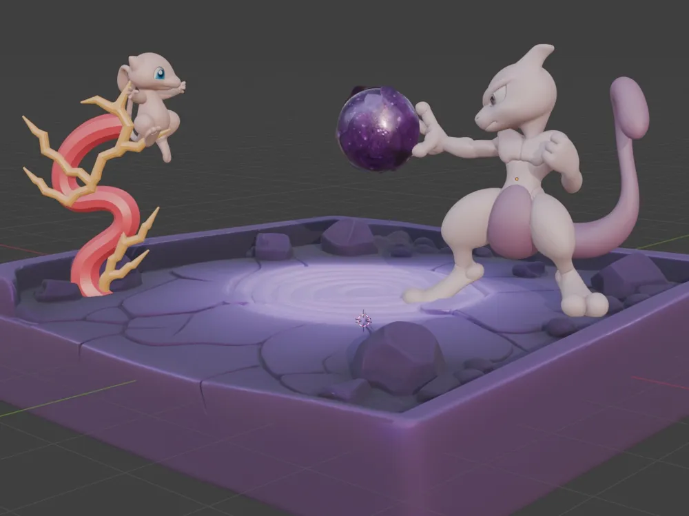 Mew & Mewtwo by ChibiDex MakerWorld: Download Free 3D Models