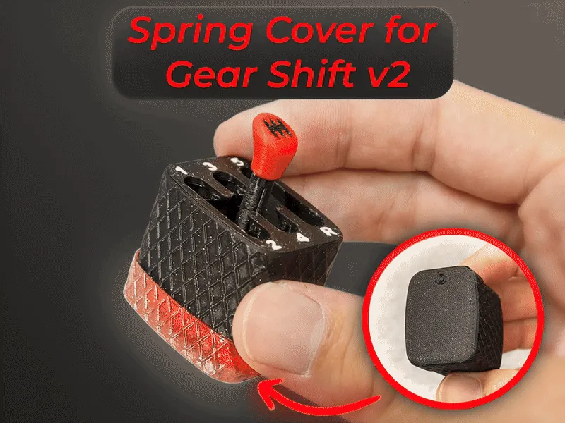 Spring Cover for Gear Shift Fidget Toy v2 - Free 3D Print Model ...