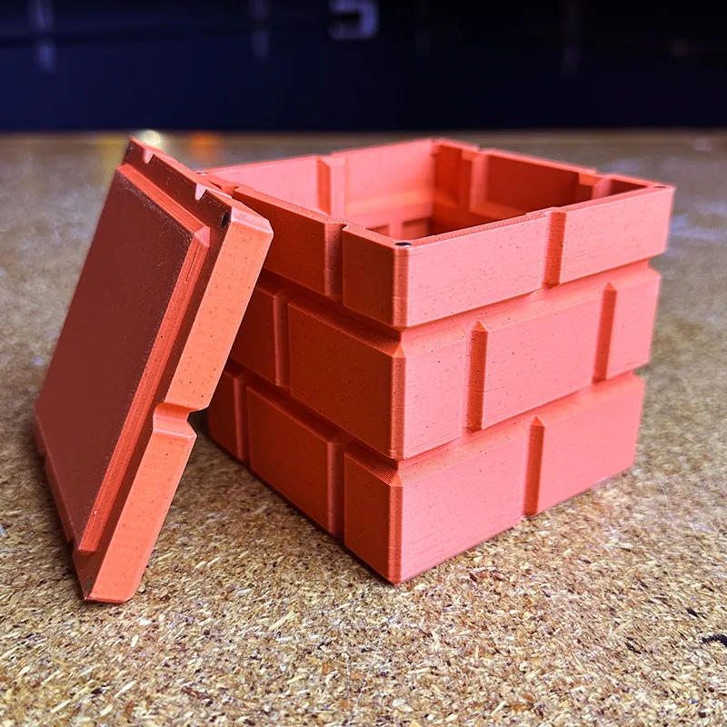 Mario Brick Box with Magnetic Lid by Forma - MakerWorld