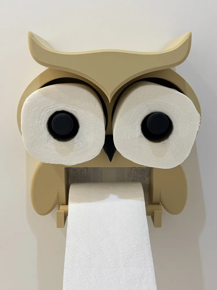 Owl Toilet Paper Roll Holder - Free 3D Print Model - MakerWorld