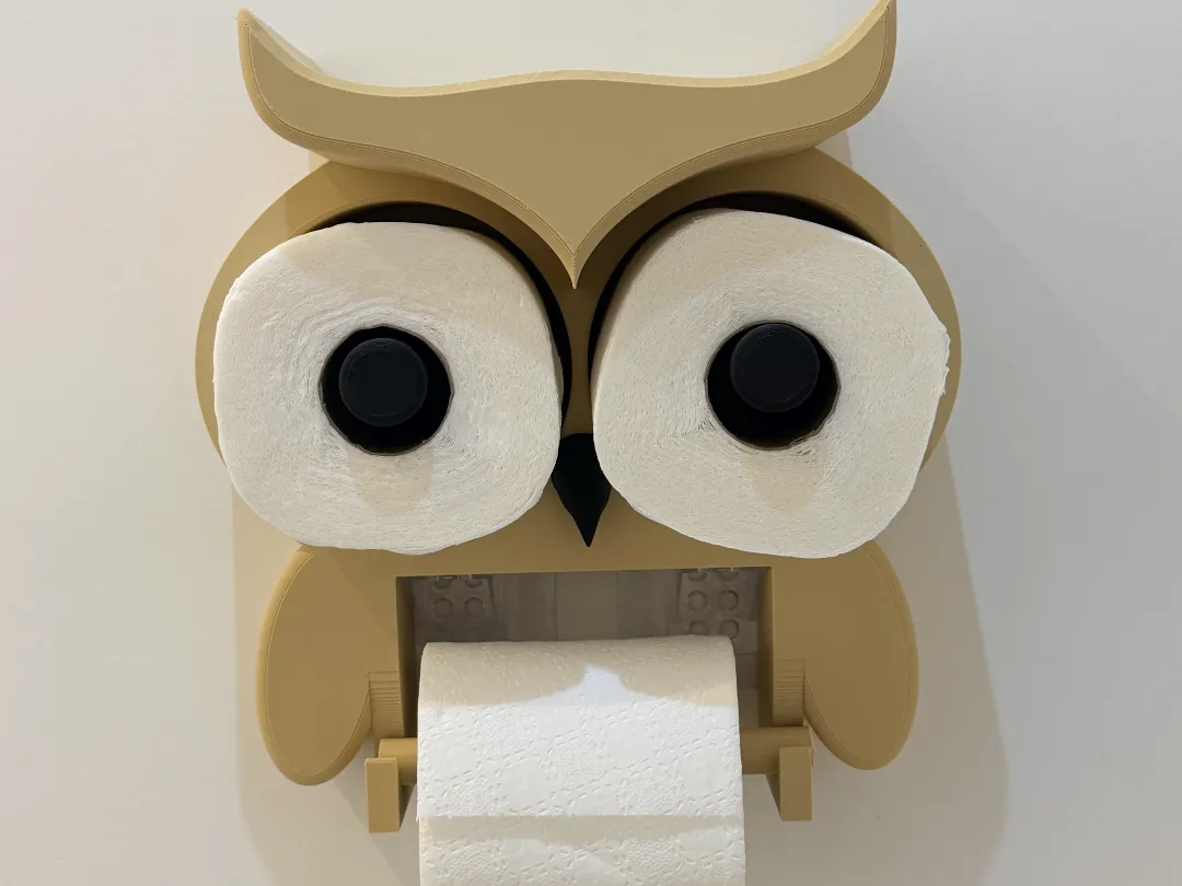 Owl Toilet Paper Roll Holder - Free 3D Print Model - MakerWorld