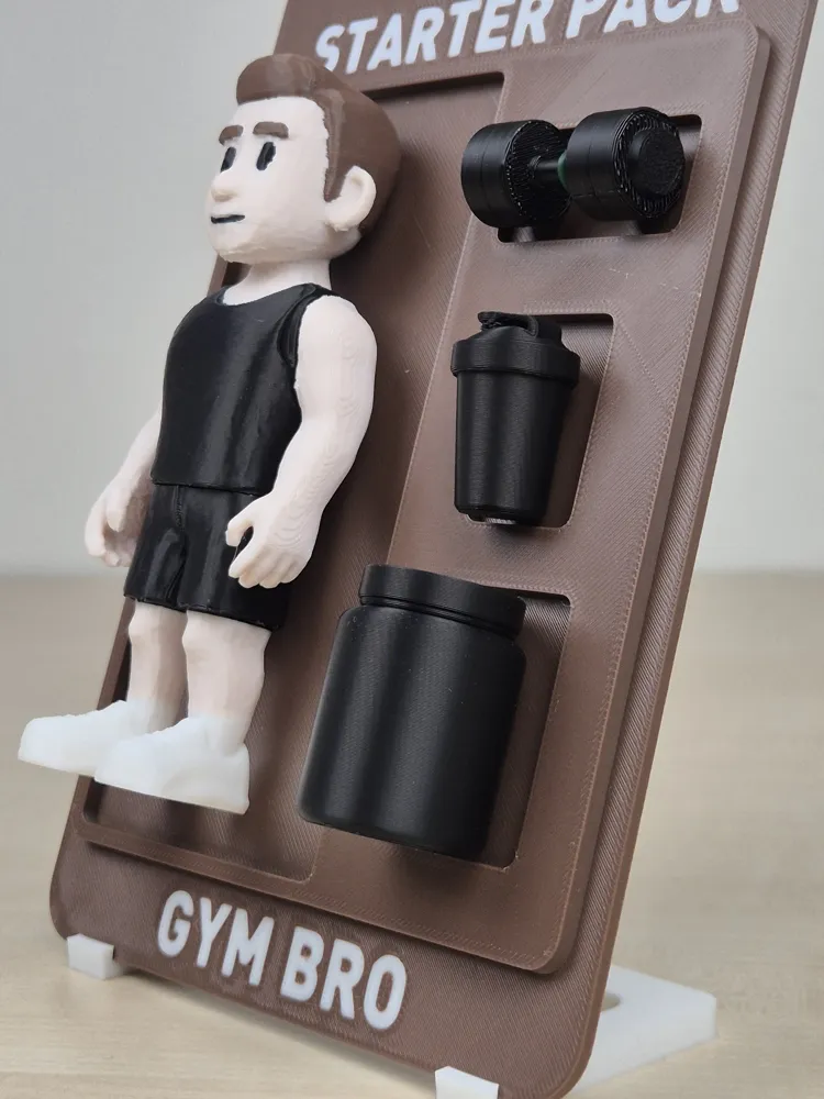 Gym Bro Starterpack - Free 3D Print Model - MakerWorld