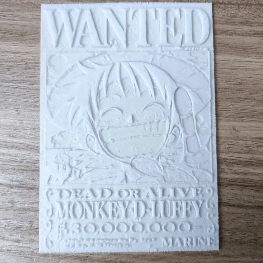 Color embossed photo of One Piece Luffy's Bounty by 子衿 MakerWorld ...