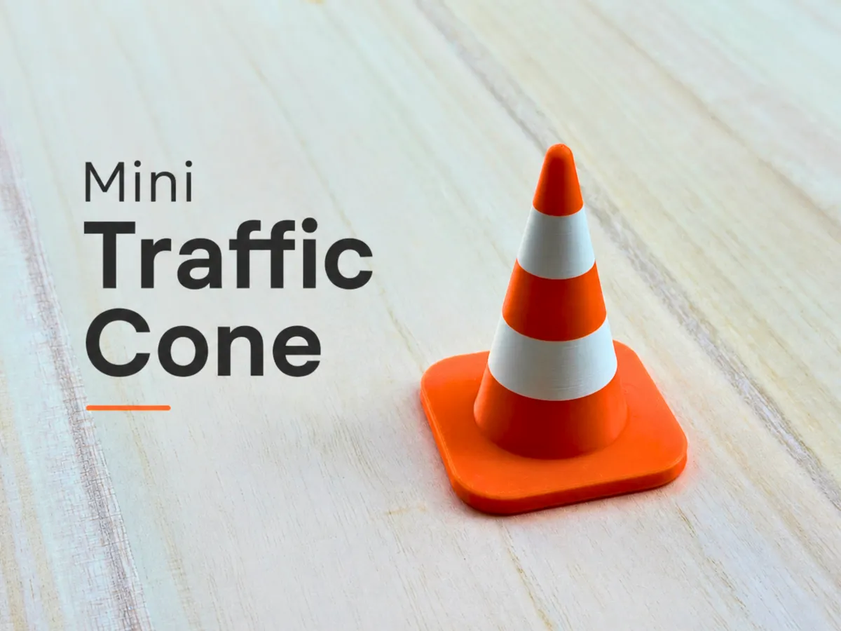 Mini Traffic Cone - Free 3D Print Model - MakerWorld