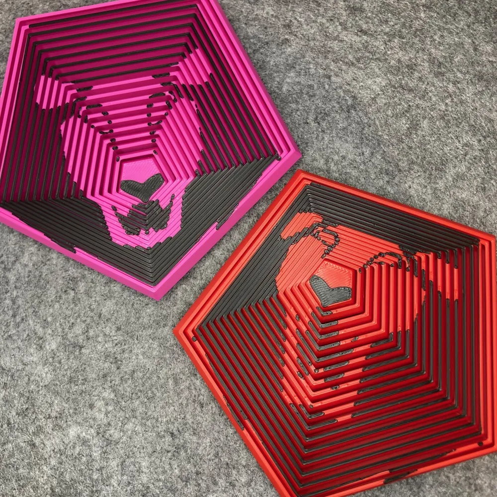 K-Pop Demon Hunters Hexagon Fidgets Saja + Huntrix - Free 3D Print ...