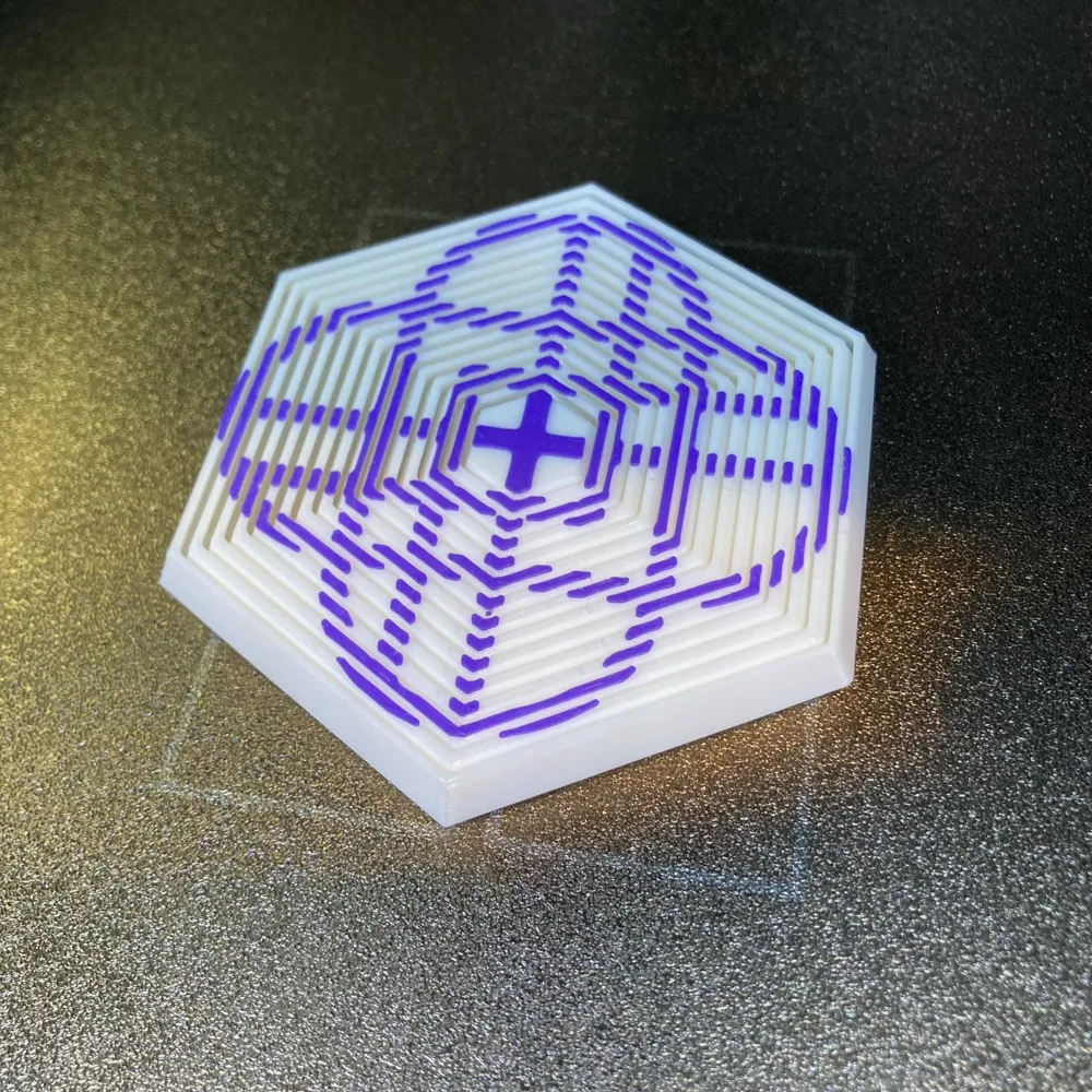 K-Pop Demon Hunters Hexagon Fidgets Saja + Huntrix - Free 3D Print ...