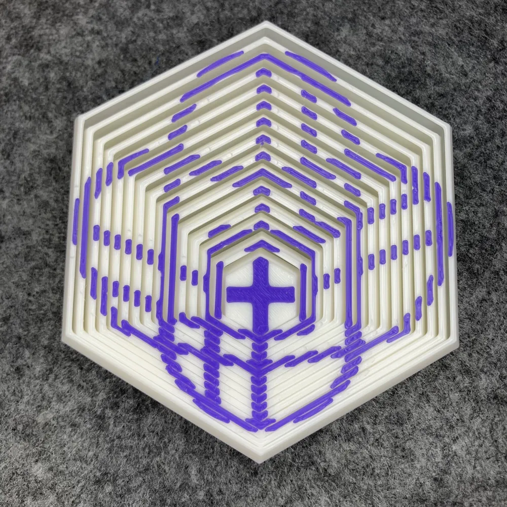 K-Pop Demon Hunters Hexagon Fidgets Saja + Huntrix - Free 3D Print ...