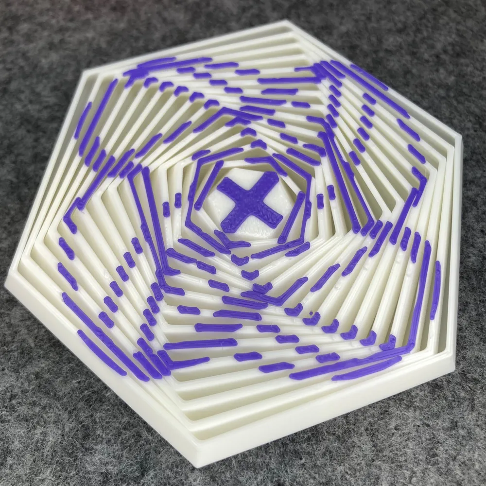 K-Pop Demon Hunters Hexagon Fidgets Saja + Huntrix - Free 3D Print ...