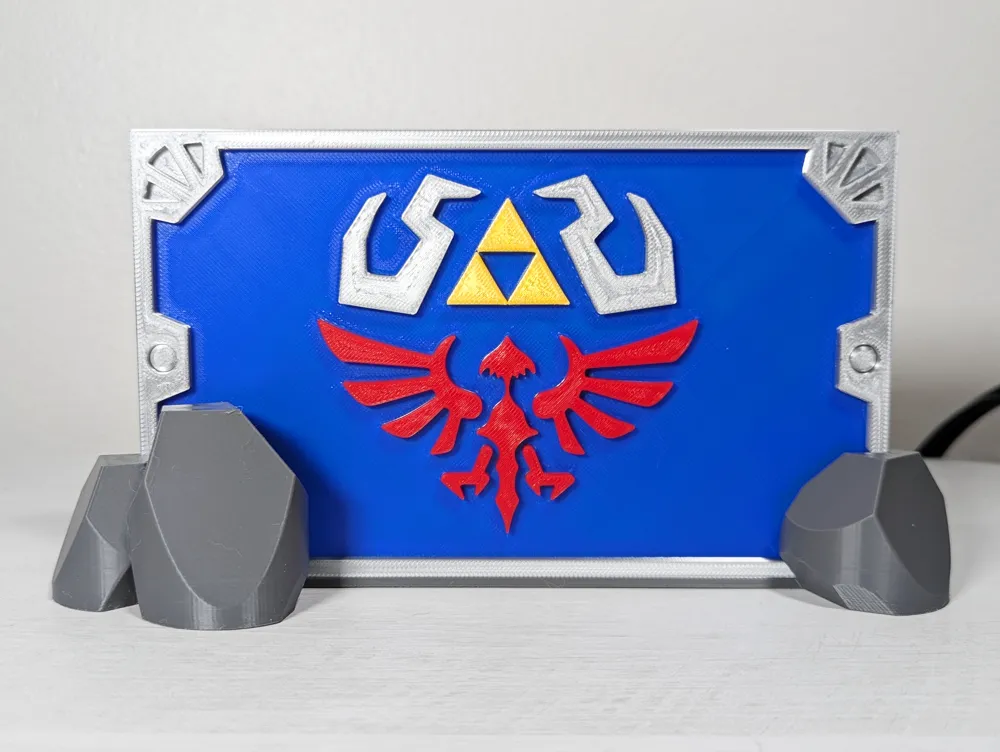 Hylian Shield Nintendo Switch Dock Cover - Free 3D Print Model - MakerWorld