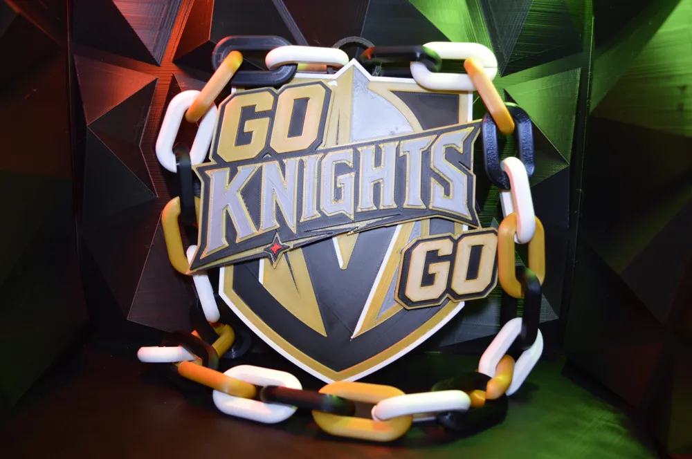 Golden Knights Hype Chain - Free 3D Print Model - MakerWorld