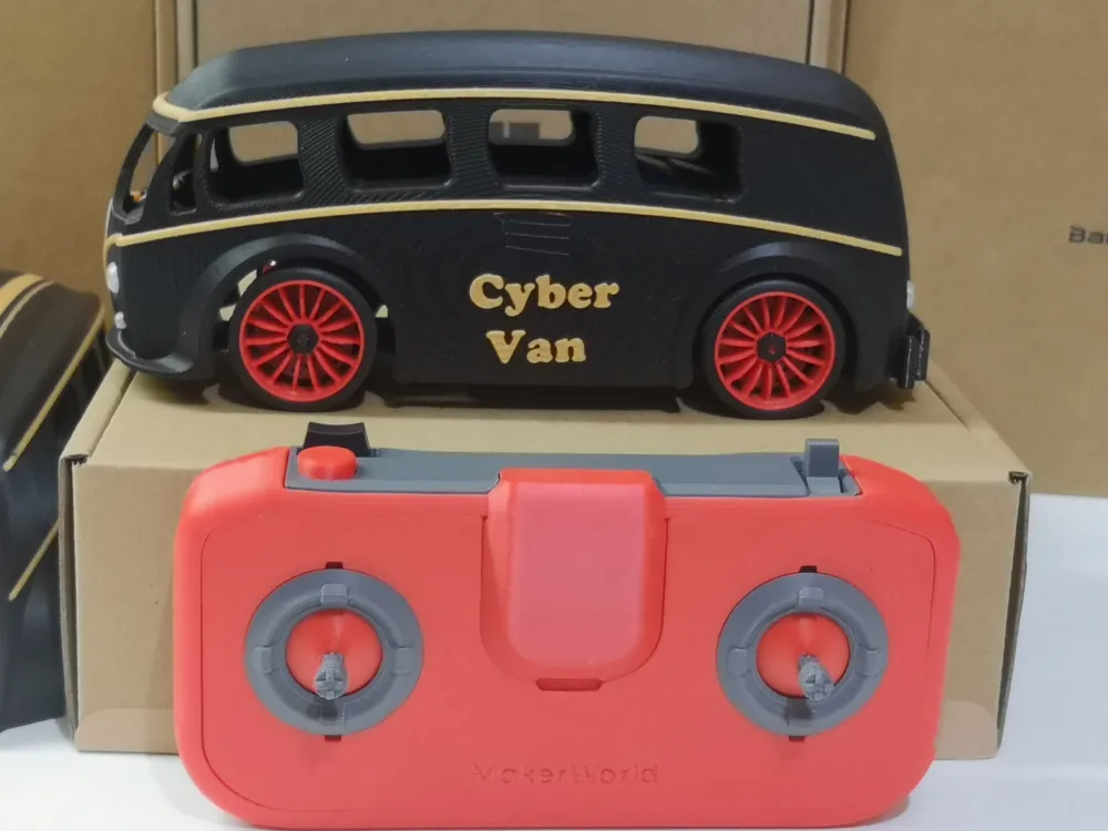 Cyber Van - VW Combi - Cyberbrick - RC - Free 3D Print Model - MakerWorld