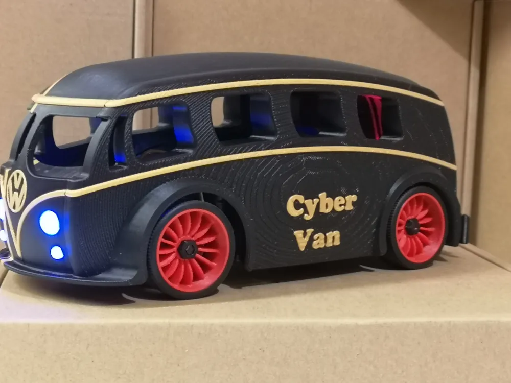 Cyber Van - VW Combi - Cyberbrick - RC by AD-Concept MakerWorld: Download Free 3D Models