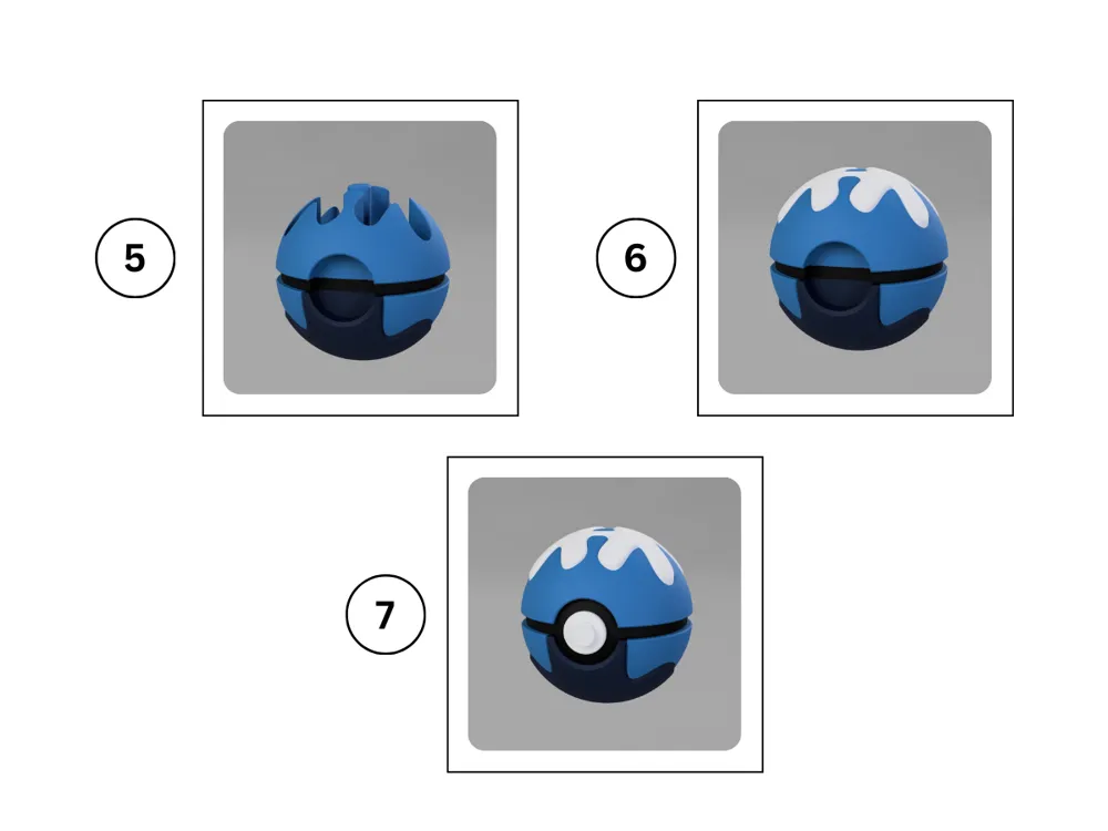 Dive Ball - Pokemon Pokeball Collection by N3D - MakerWorld