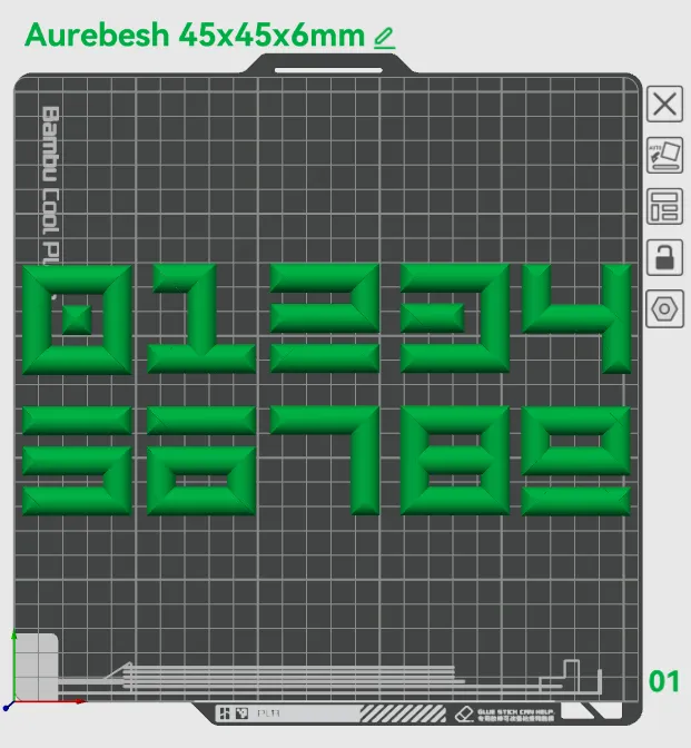 Aurebesh Star Wars Font Numbers 0-9 - Free 3D Print Model - MakerWorld
