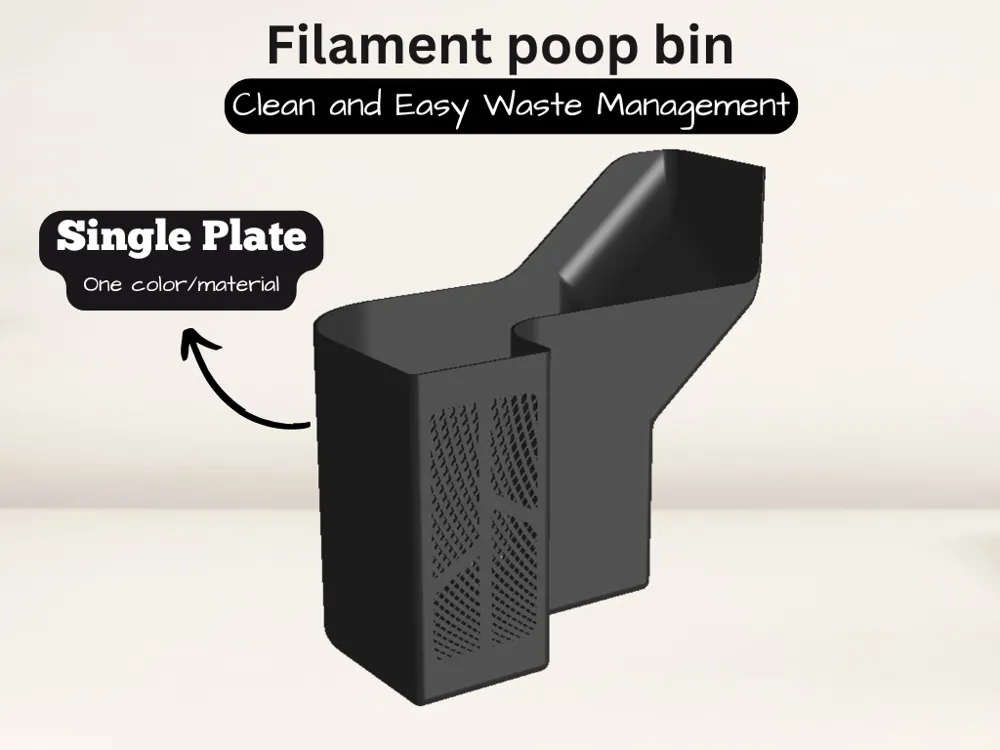 Filament Poop Bin – Clean & Easy Waste Management by QD3D MakerWorld ...