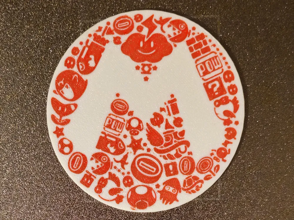 Mario & Luigi Coaster Set by neilault - MakerWorld