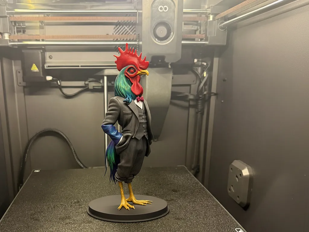 Dapper Rooster - Free 3D Print Model - MakerWorld