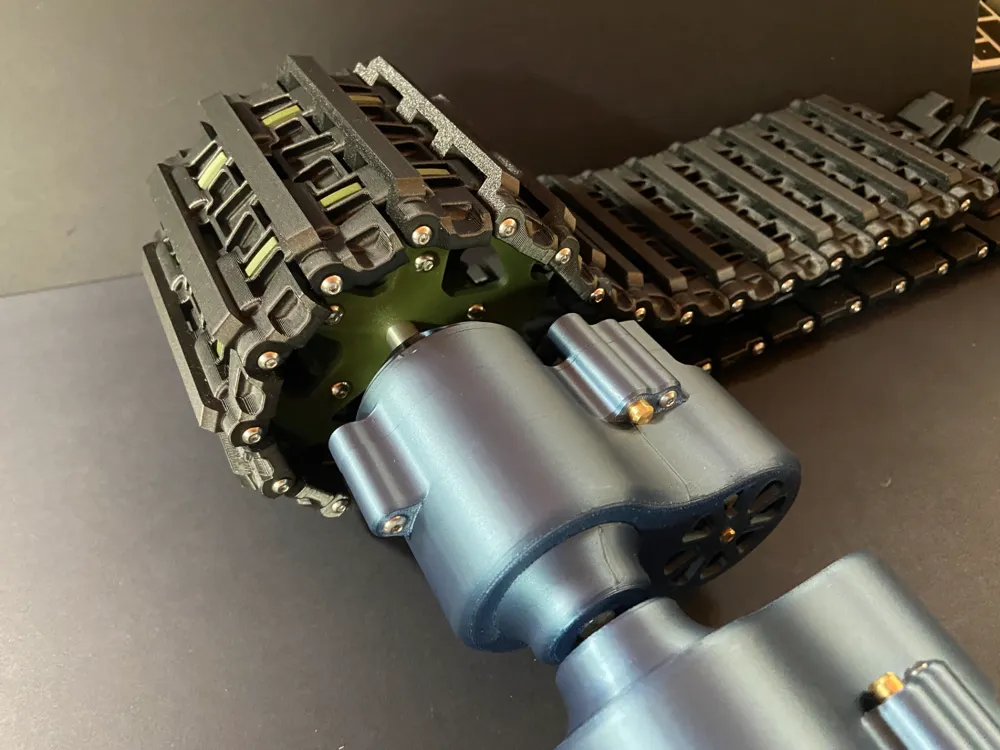 Tank Transmission, Belt Drive, 42:1 Reduction by bowser - MakerWorld