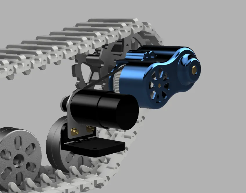 Tank Transmission, Belt Drive, 42:1 Reduction by bowser - MakerWorld