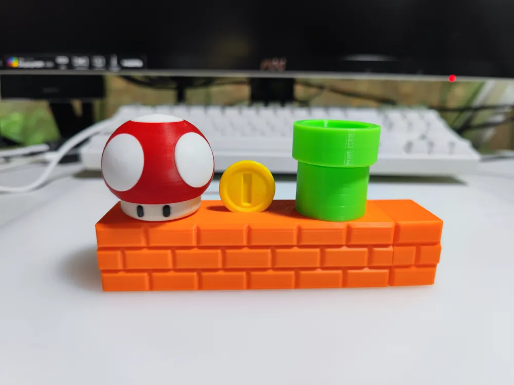 Super Mario Mushroom and Pipe USB Knob Surface Dial 超级马里奥蘑菇和水管的usb旋钮可调 ...
