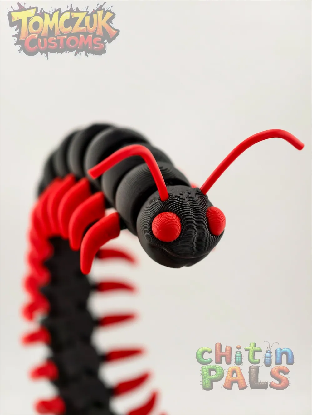 Chitin Pals: Clever Centipede! - Free 3D Print Model - MakerWorld