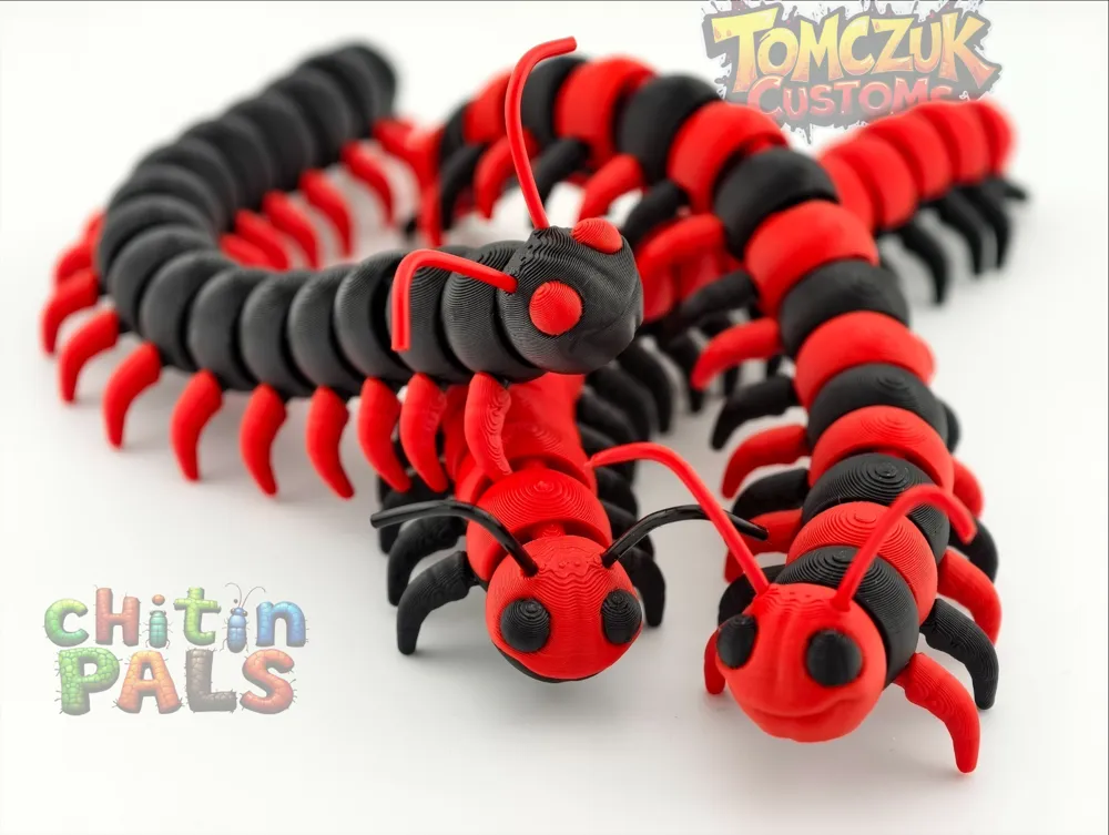 Chitin Pals: Clever Centipede! - Free 3D Print Model - MakerWorld