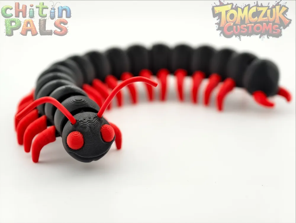 Chitin Pals: Clever Centipede! - Free 3D Print Model - MakerWorld