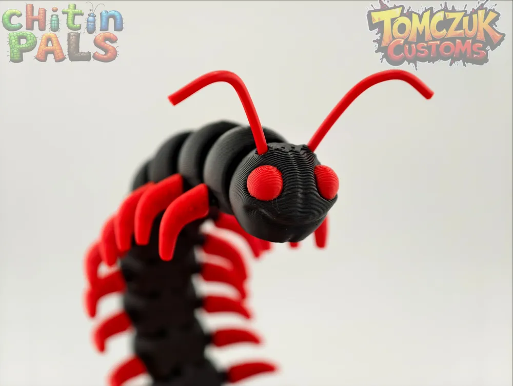 Chitin Pals: Clever Centipede! - Free 3D Print Model - MakerWorld