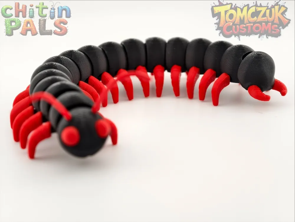 Chitin Pals: Clever Centipede! - Free 3D Print Model - MakerWorld